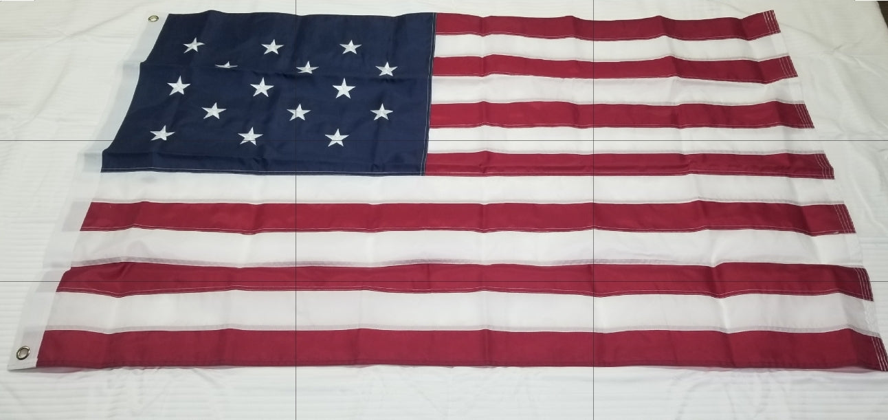 United States Star Spangled Banner Flag 1776 3x5 210D Nylon