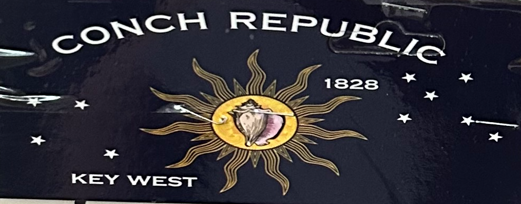 Conch Republic Key West 3'X5' Double Sided Flag ROUGH TEX® 150D