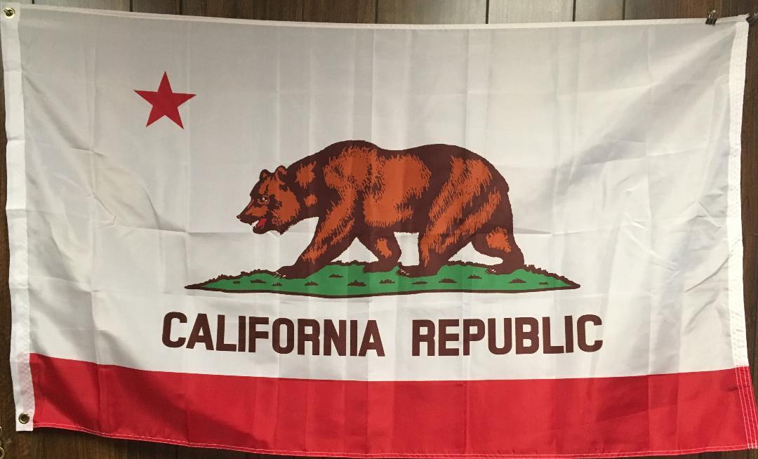 California Republic Flag 5'x8' 100D Rough Tex Double Sided