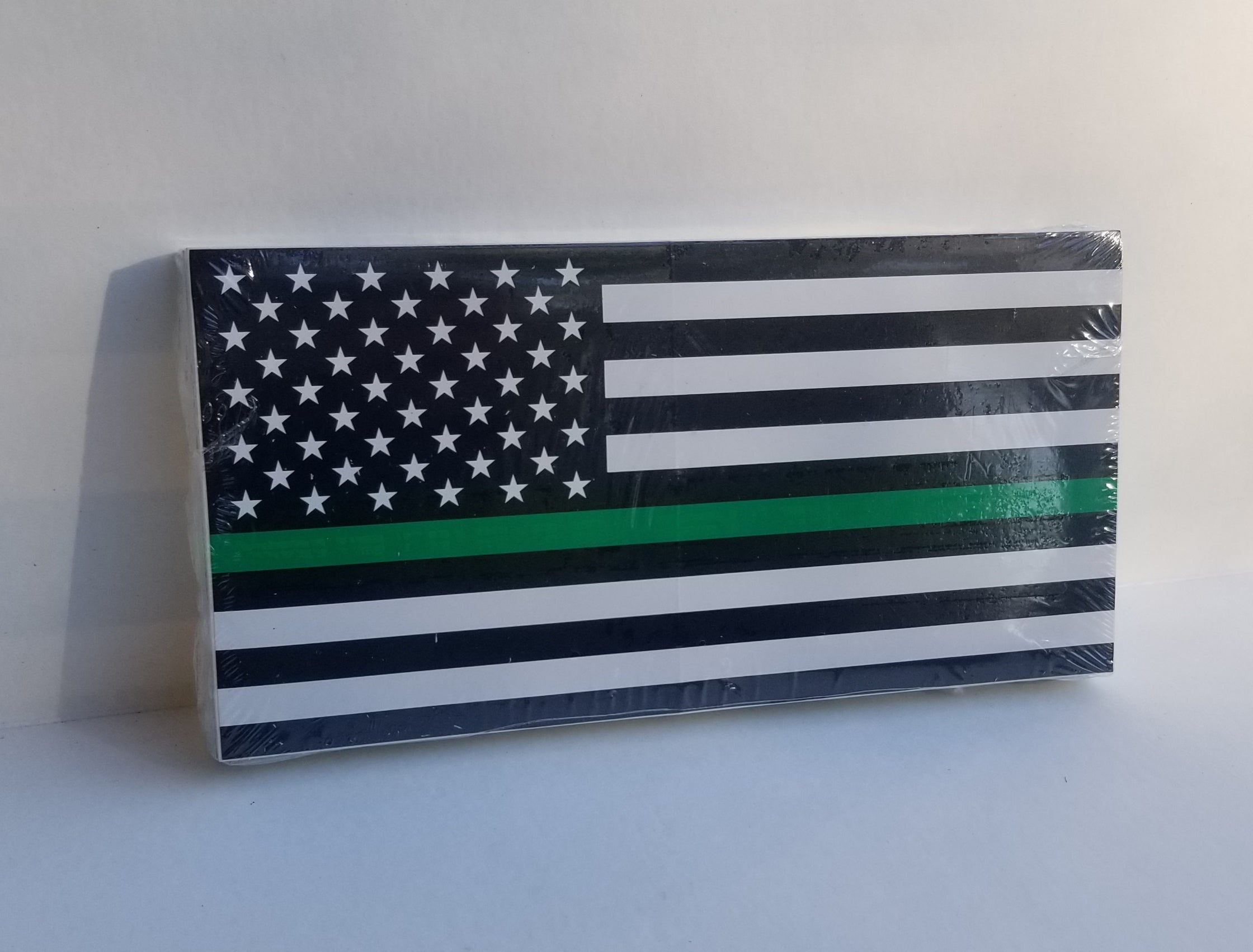 USA Green Line US Military Memorial Bumper Sticker