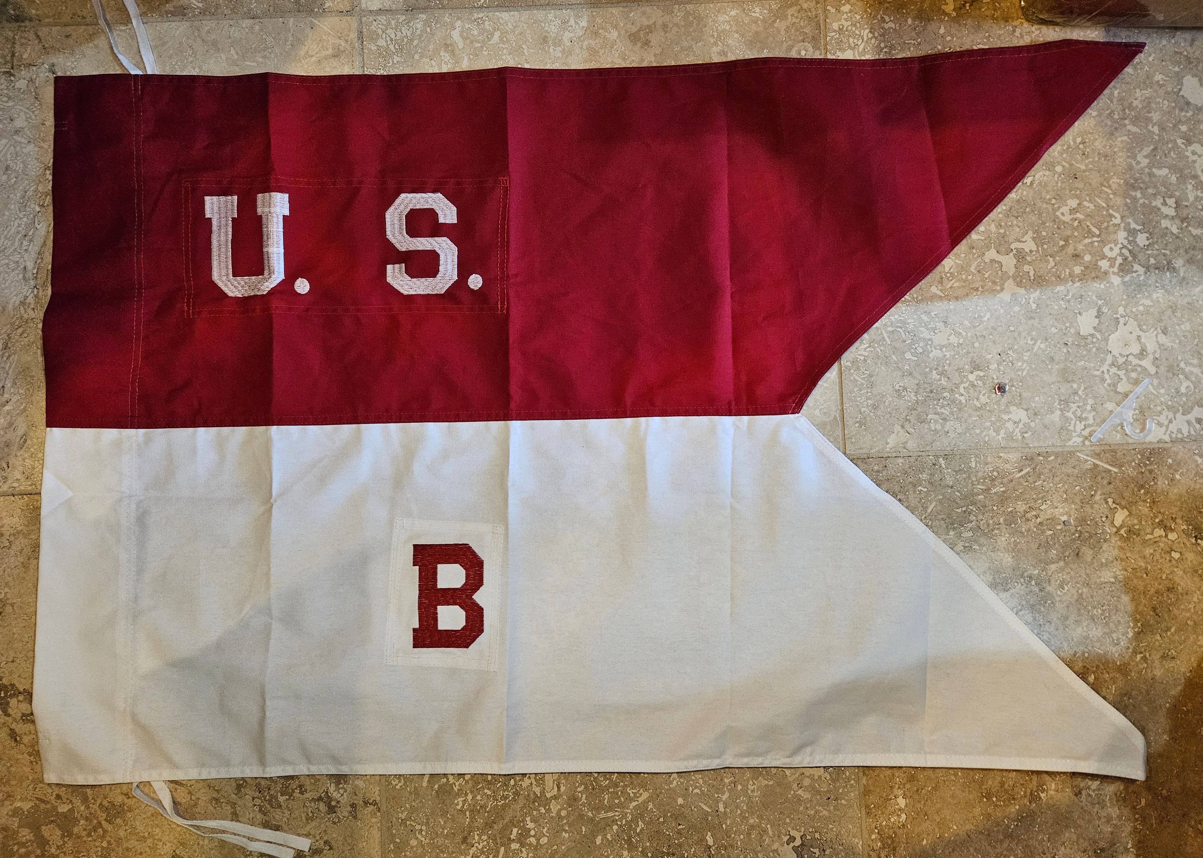 US 1776 Cavalry Guidon Company B 27"x41" Embroidered Flag ROUGH TEX® C