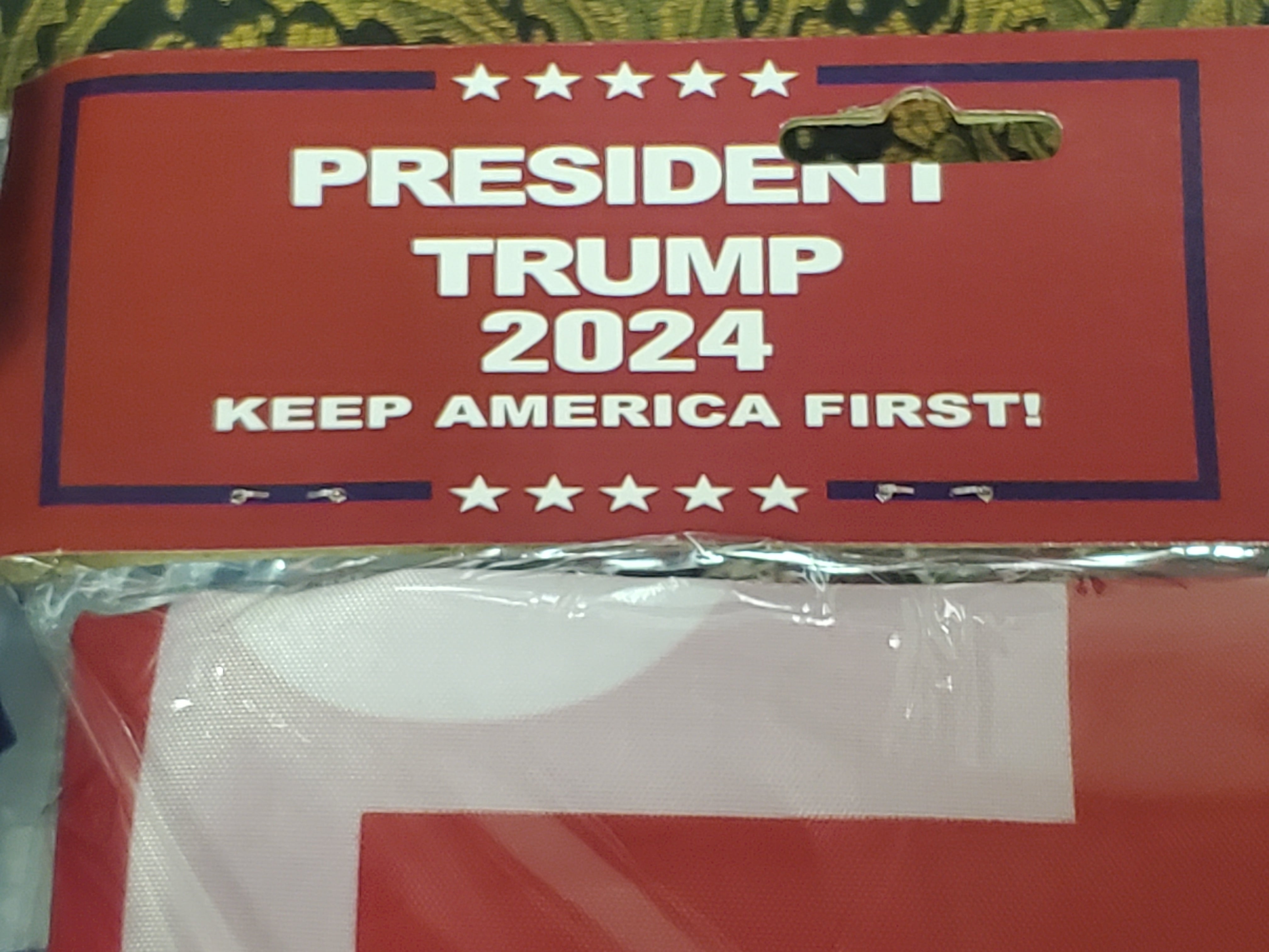 President Trump 2024 2024 Keep America First! Red Flags 150D Nylon Dou