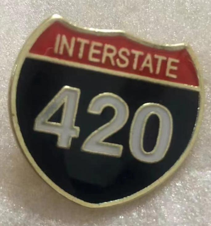 Interstate 420 Sign Lapel Pin