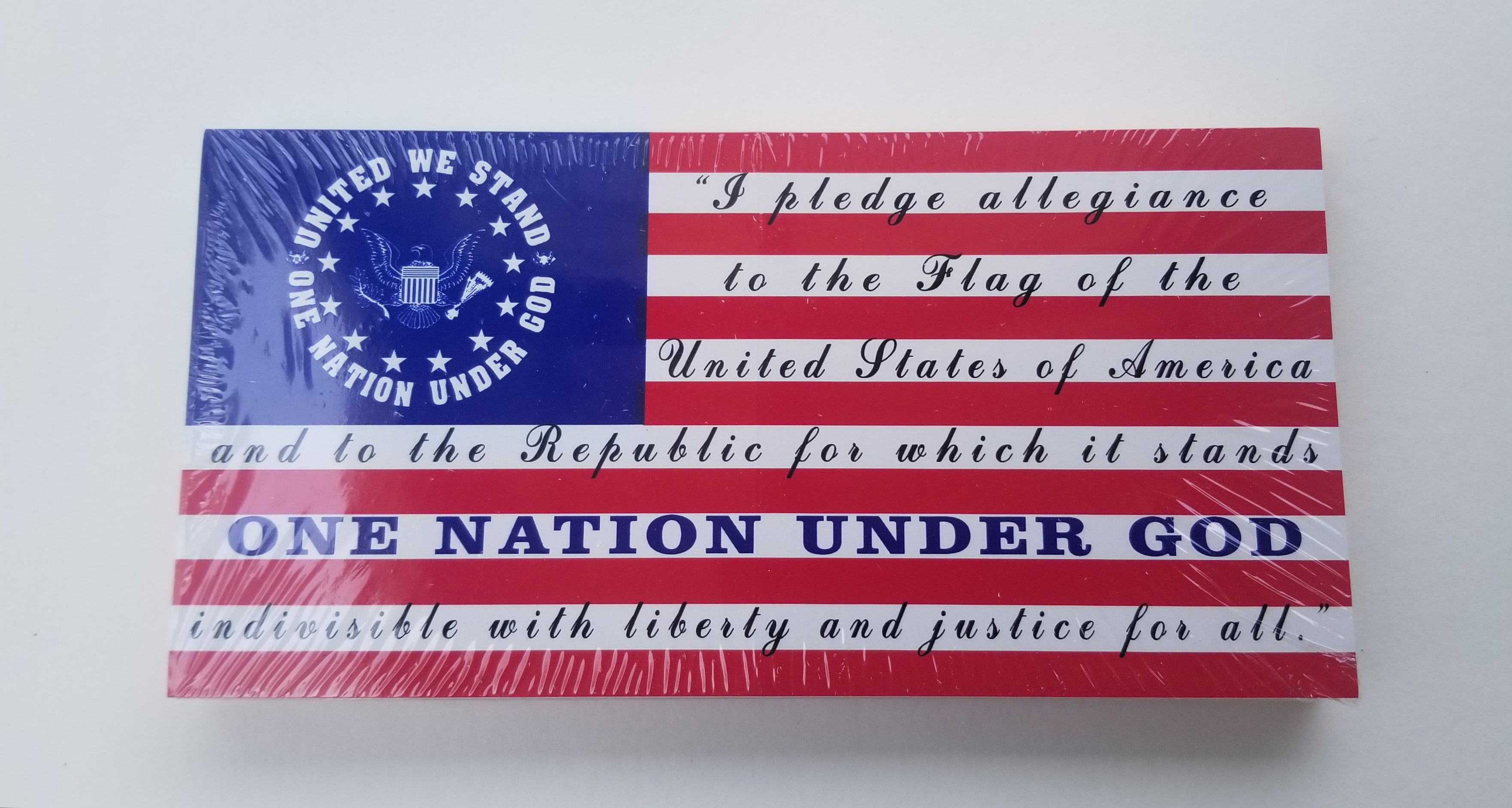 Pledge of Allegiance American Bumper Stickers Made in USA