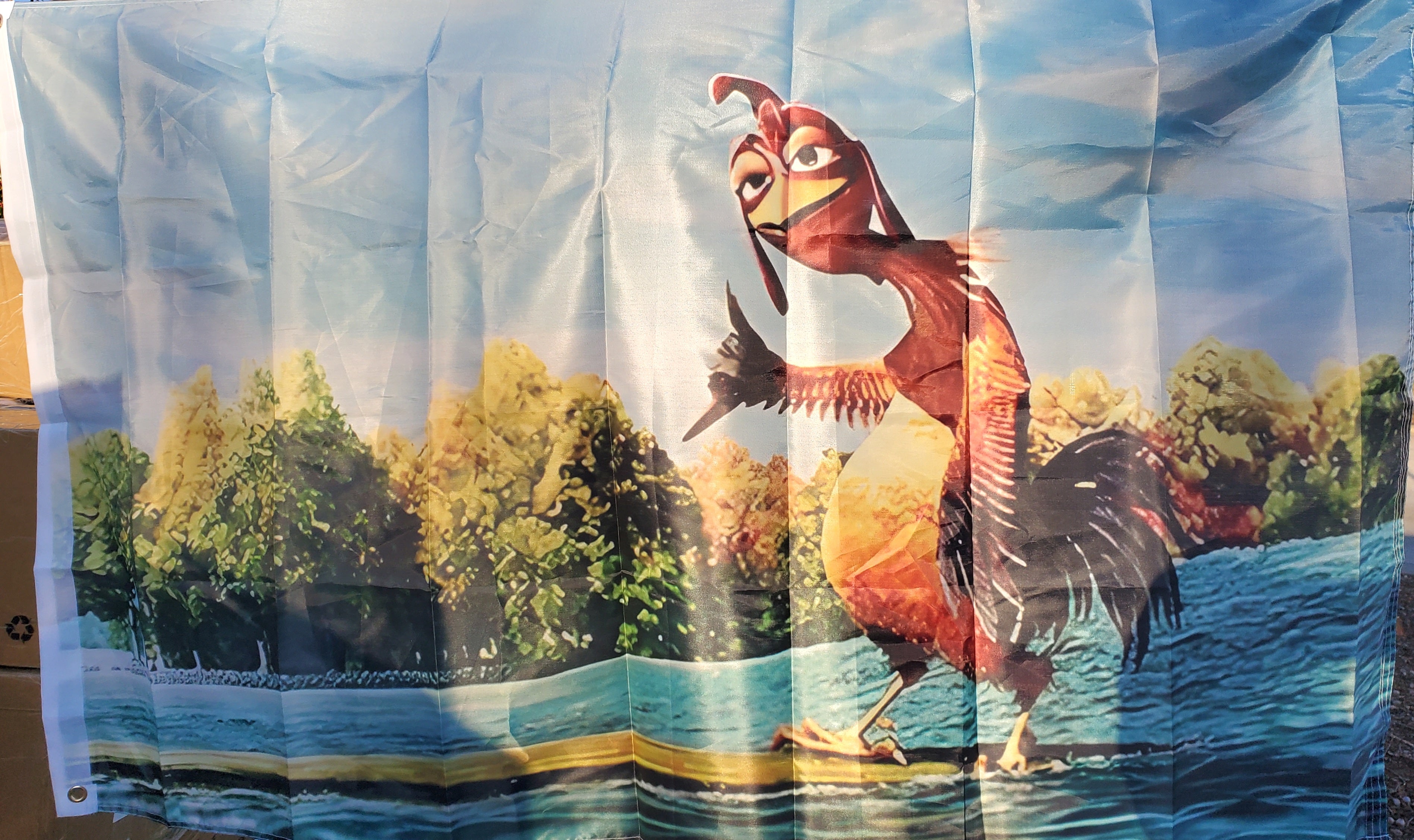 Chicken Joe Surfs Up Chill Wisconsin Surfer 3x5 Feet Flags