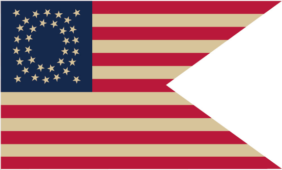 New York Yankee Cavalry Regiment 1861 34 Stars 3'X5' Flag ROUGH TEX® 1