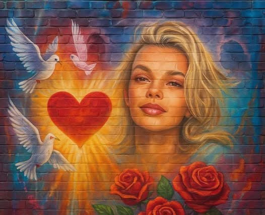 Iryna Zarutska Memorial Mural Flag 3'x5' Doves Love Peace Ships Octobe