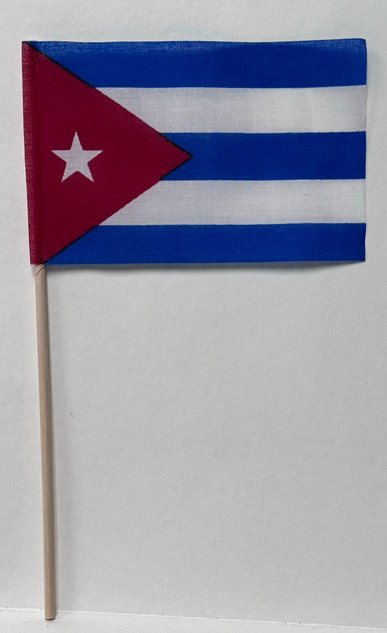 Cuba 4"x6" Desk Stick Flag Sewn Rough Tex® Made In USA