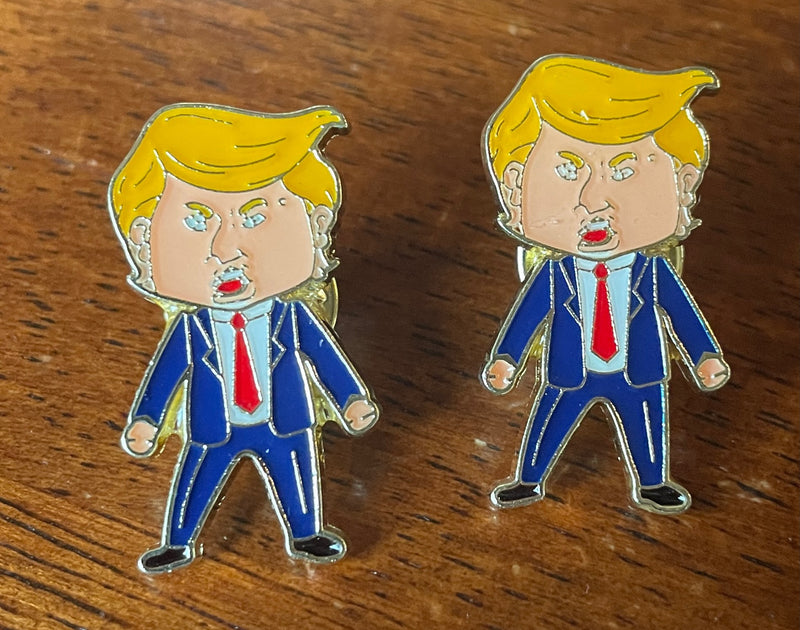 Happy Trump Two Pack American Presidential Quality Lapel Pins Presiden