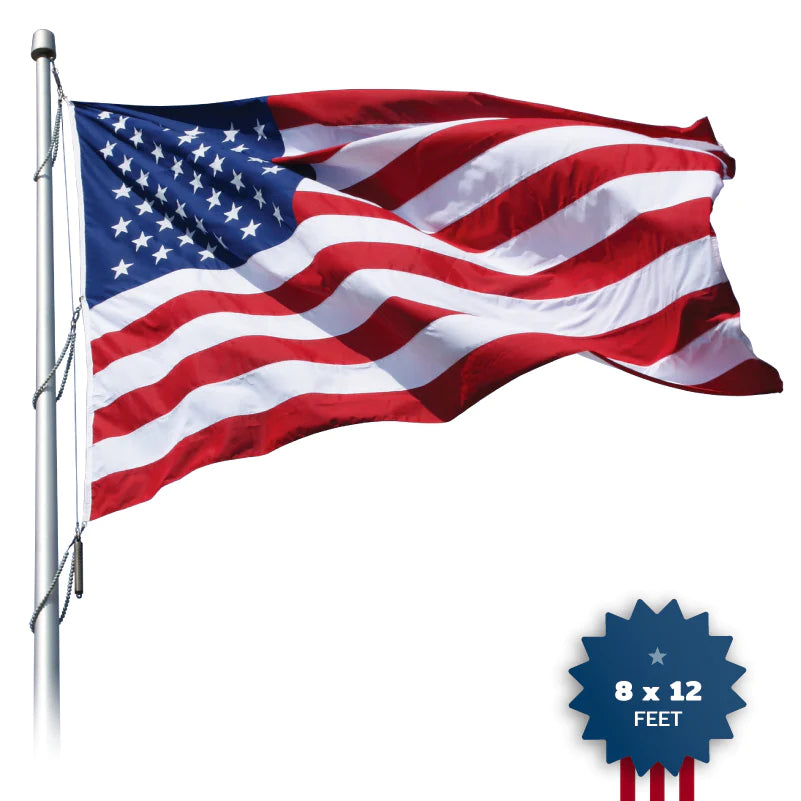 USA 200D / 210 Denier Nylon All Sewn American 10x15 Feet Flag Brass ...