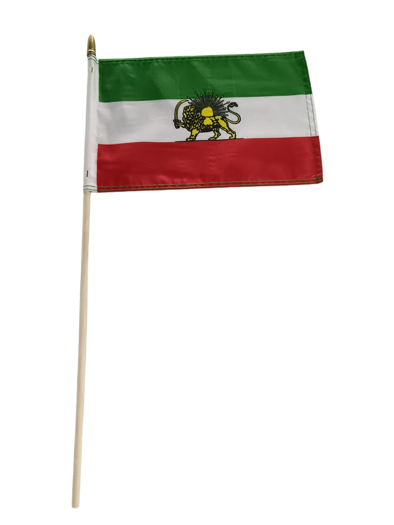 Iranian Freedom Iran Sun Lion Flags Premium 8x12 Inches Stick Flags Re