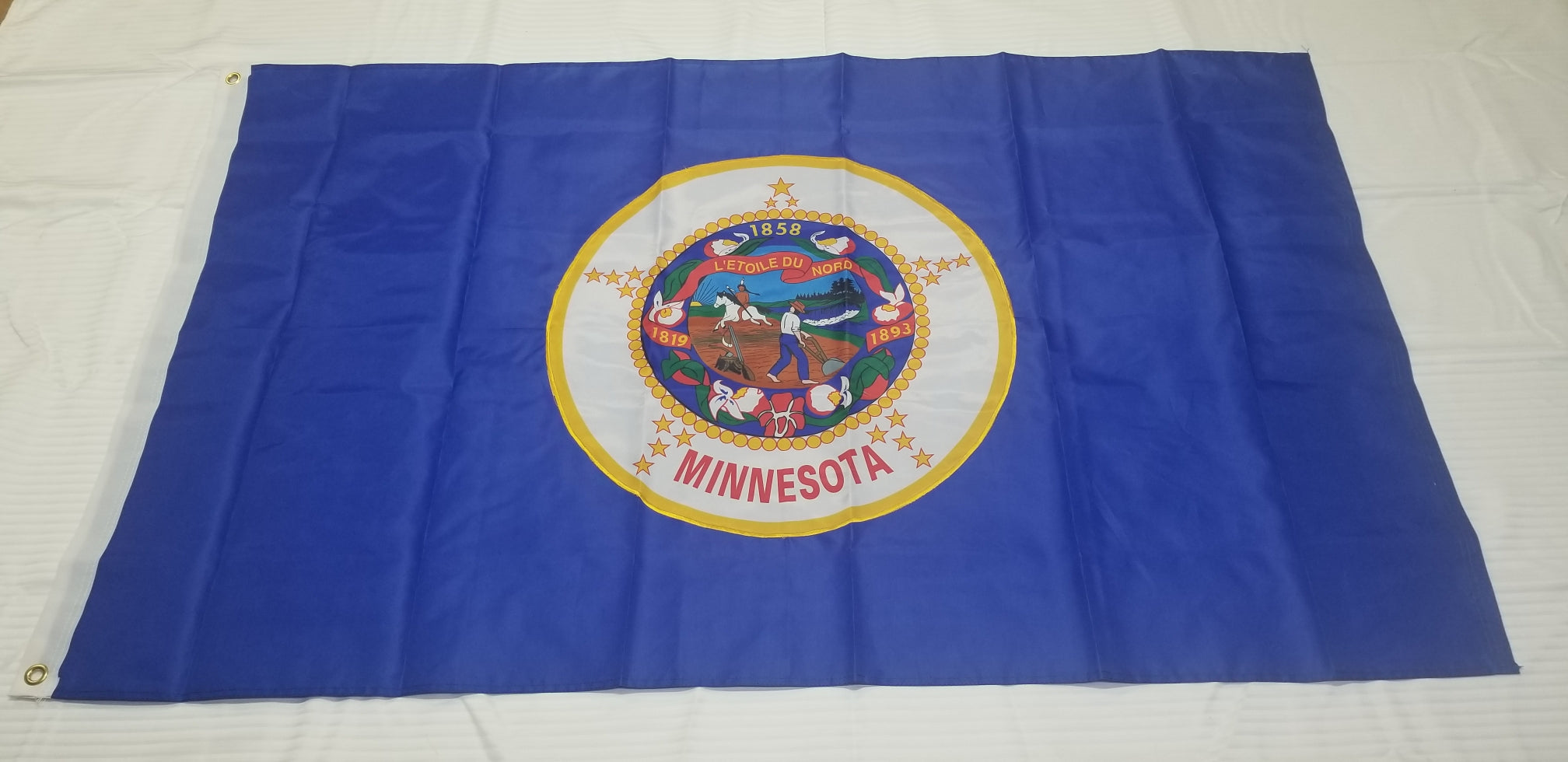 Minnesota Flags 100% 600D 2Ply Canvas Brass Grommets 3x5 Feet Gift Box