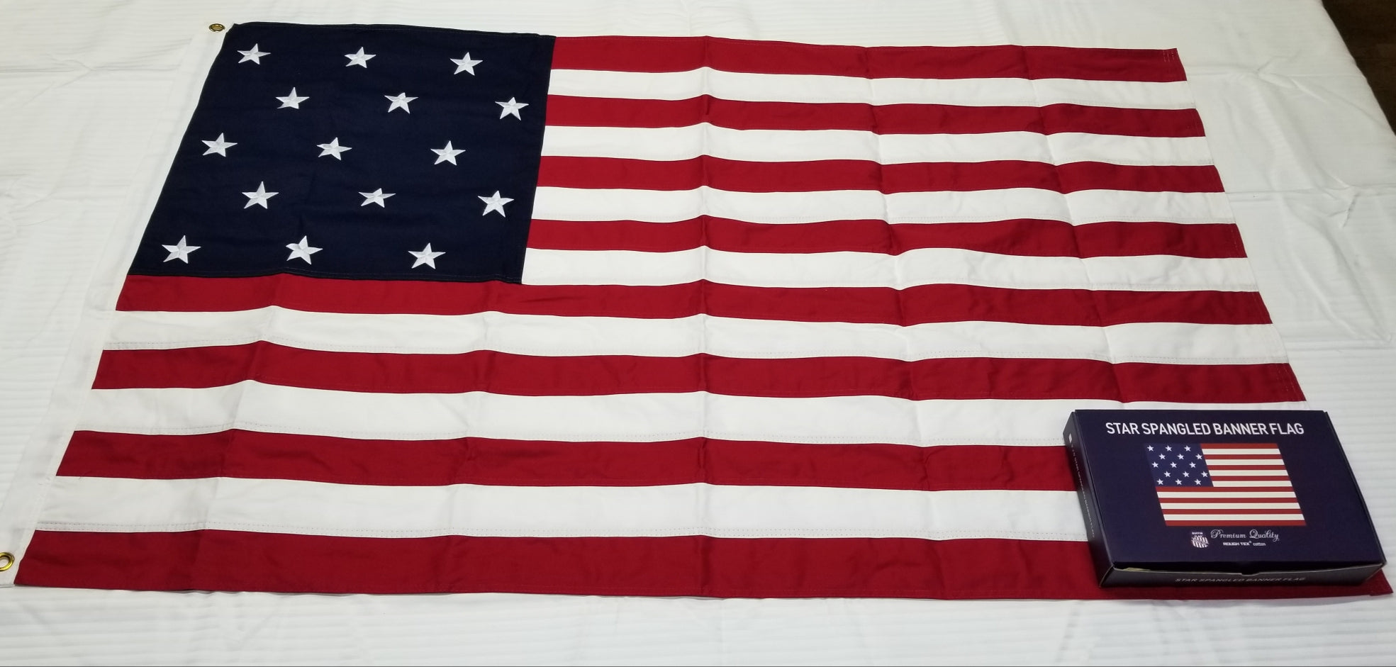 Star Spangled Banner 15 Stars & Stripes 1776 American USA Colonial Fla