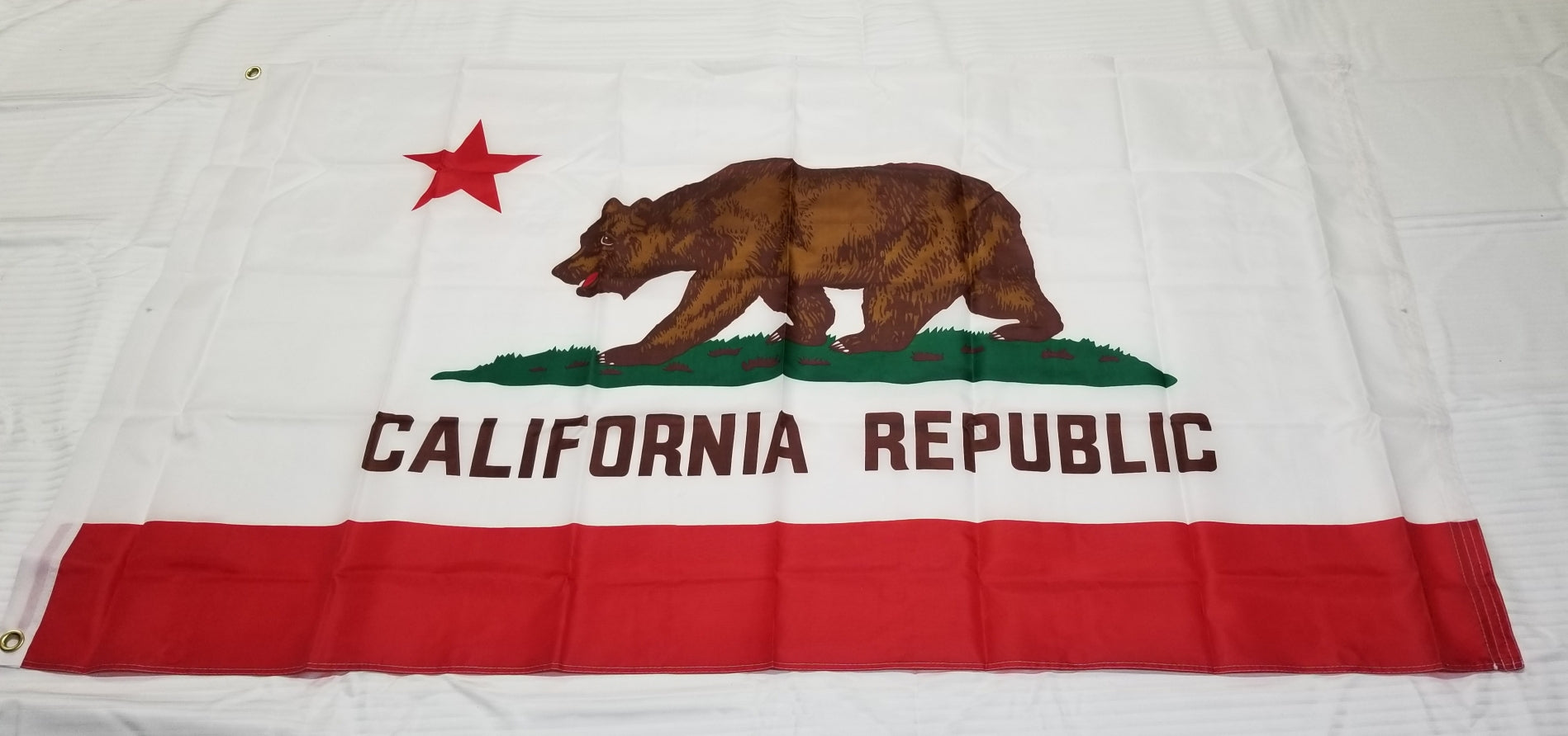 California Flags 3x5 Feet 100% State Approved 210D Nylon Gov Spec Bras