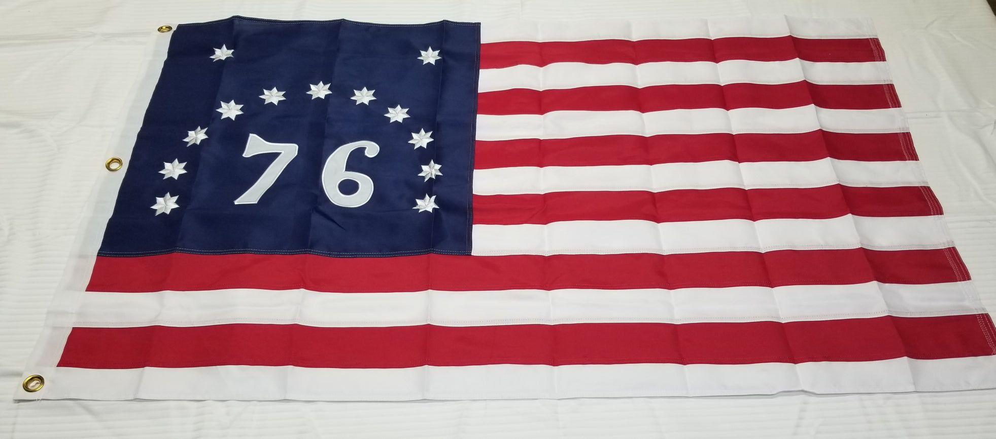 Bennington 76 Colonial USA American 3x5 Feet Flag 600d Heavy Duty Bras