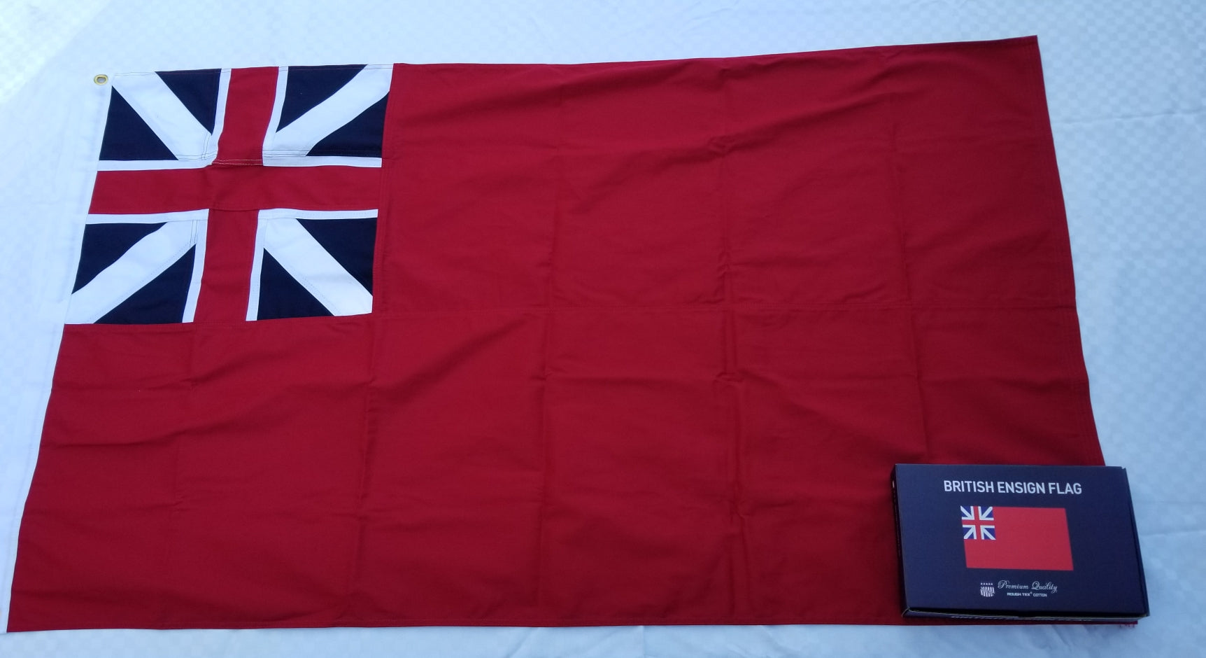 British Colonial American 1700s Flags 3x5 Cotton Gift Boxed Brass Grom
