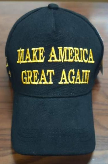 MAGA Black & Golden Caps Make America Great Again Pre Order Ships Afte