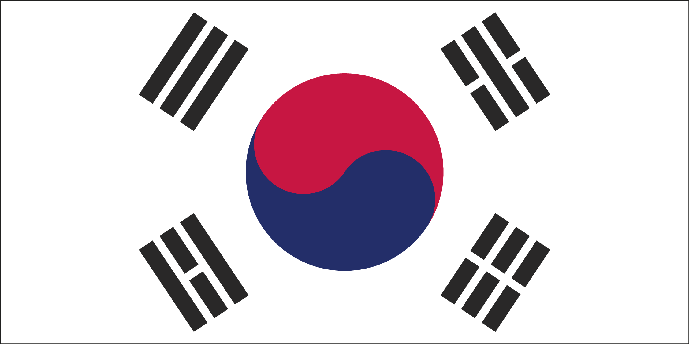 South Korea Bumper Sticker Korean 남한 Han-Guk