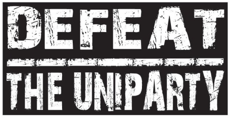 Defeat The Uniparty Bumper Stickers Made in USA American Freedom Liber
