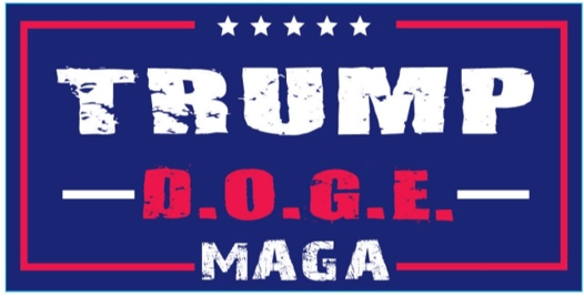 Trump DOGE MAGA Bumper Stickers Made in USA Musk