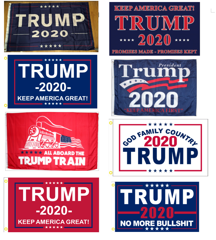 Legacy Collection of 3x5 Feet 2020 Trump Flags Mixed Designs 12 Pack