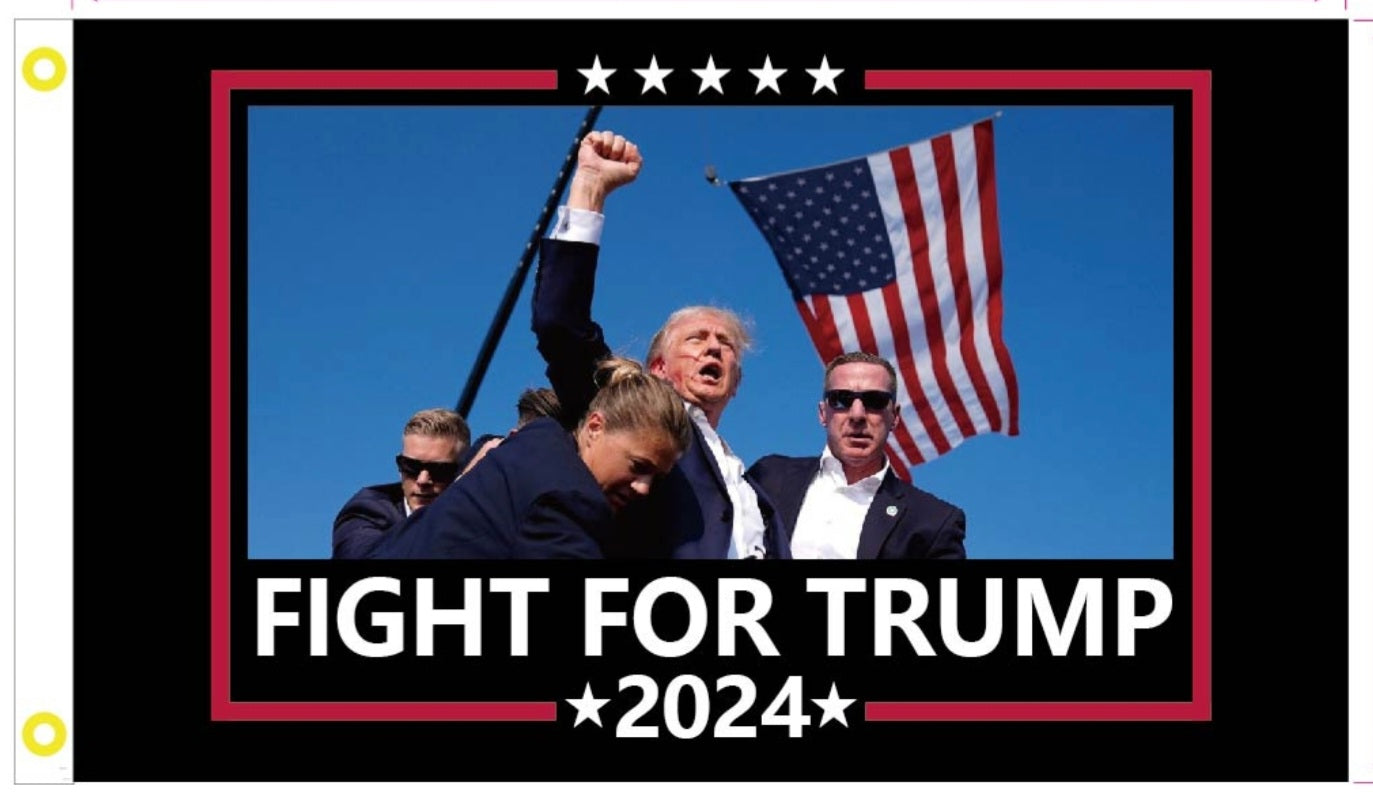 Fight for Trump USA 2024 Make America Great Again American 100D Assass
