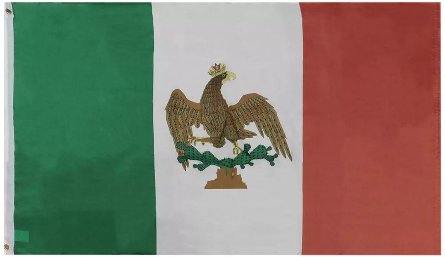 Mexican Empire Mexico 1820 Flag 3x5 Nylon 68D