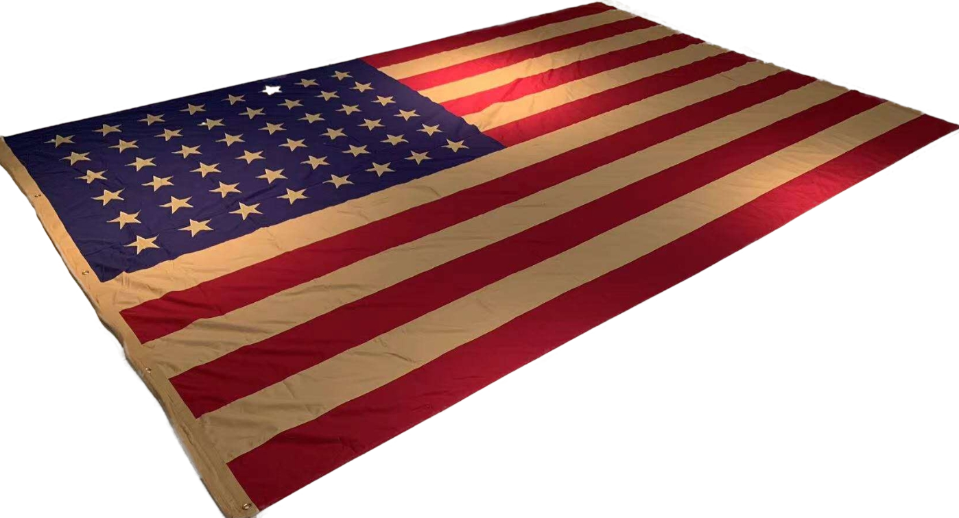 American Custom Made Vintage Cotton USA 48 Stars Flags In Stock