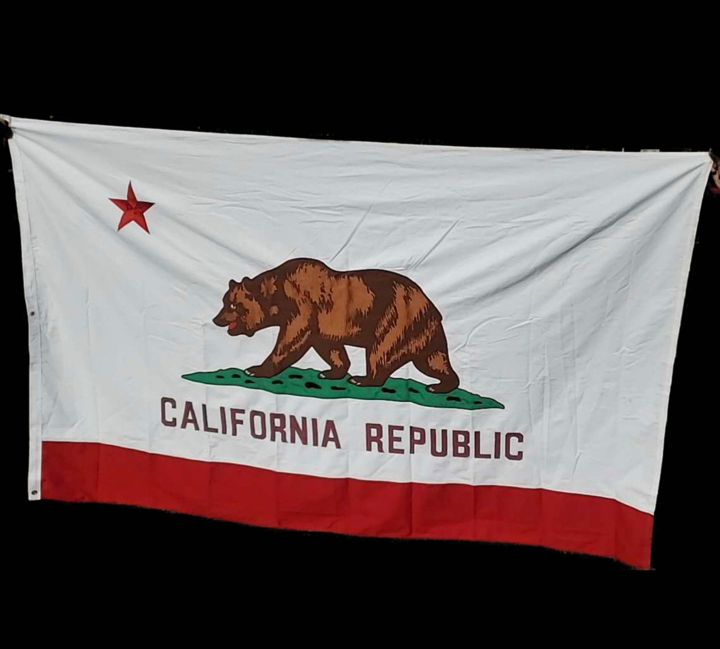 California Republic Official State Flags 100% Cotton Embroidered 5x8 F