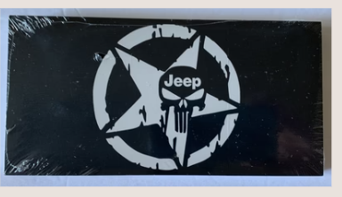 Jeep Punisher Star Bumper Stickers Made in USA