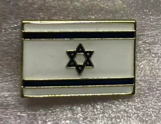 Israel Flag Pin Official American Jewish State Lapel Pins Ships by Nov