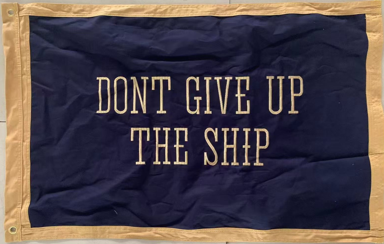 Commodore Perry Limited Edition Vintage Flag "Don't Give Up the Ship"