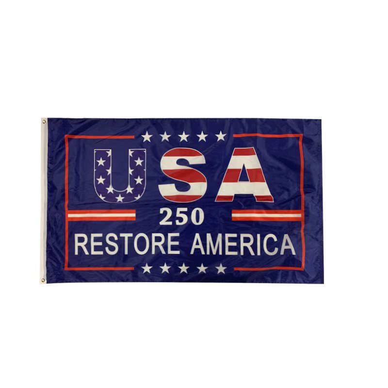 USA Restore American 250th Anniversary American Nation 3x5 Flags Doubl