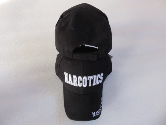 Narcotics Black Embroidered Cap