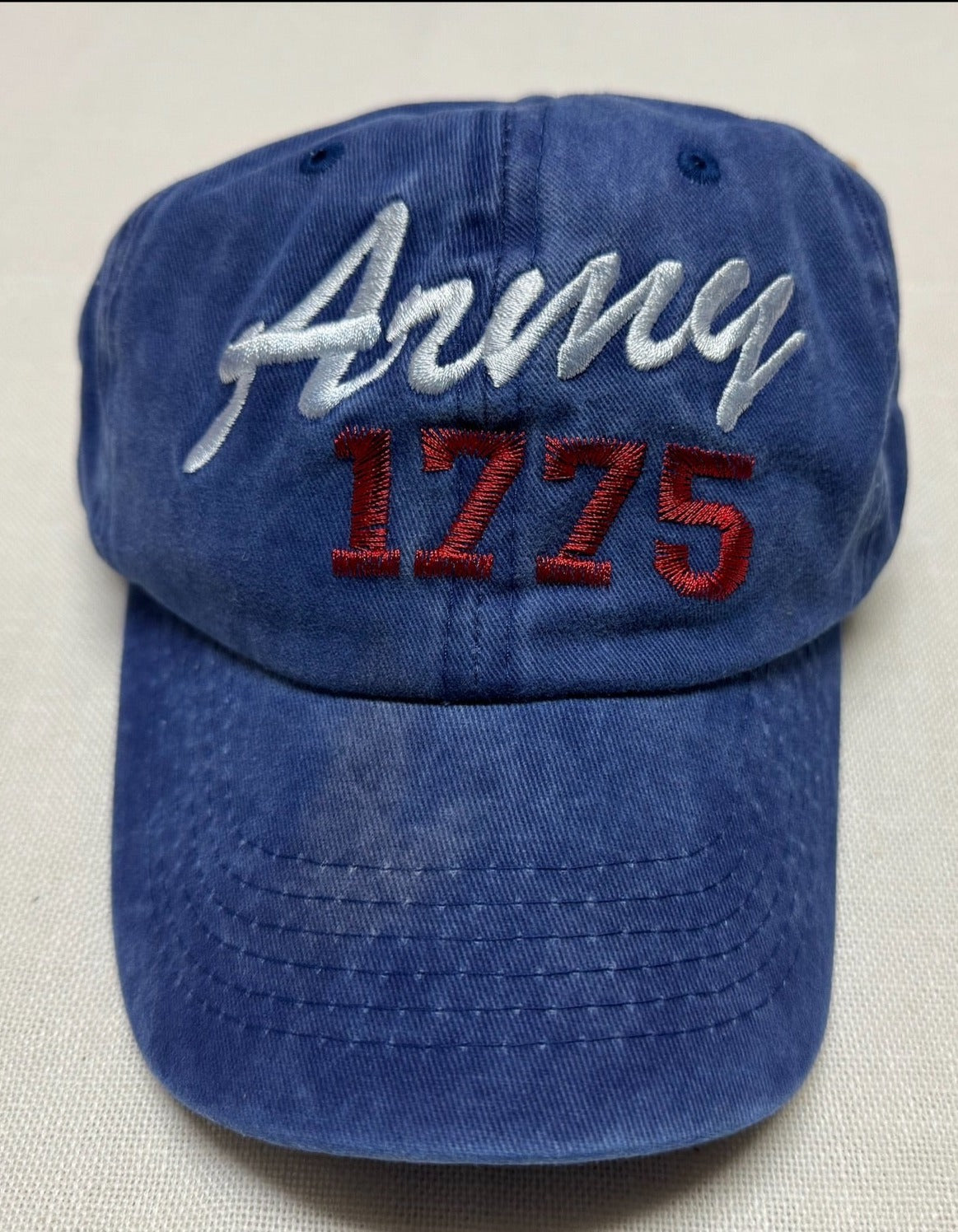 Army 1775 Blue Embroidered Cap