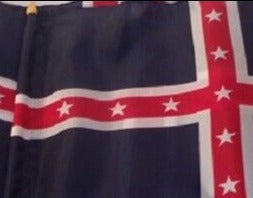 Gen Leonidas Polk Stick Flags Army of Tennessee 12"x18" 30" Wooden Sta