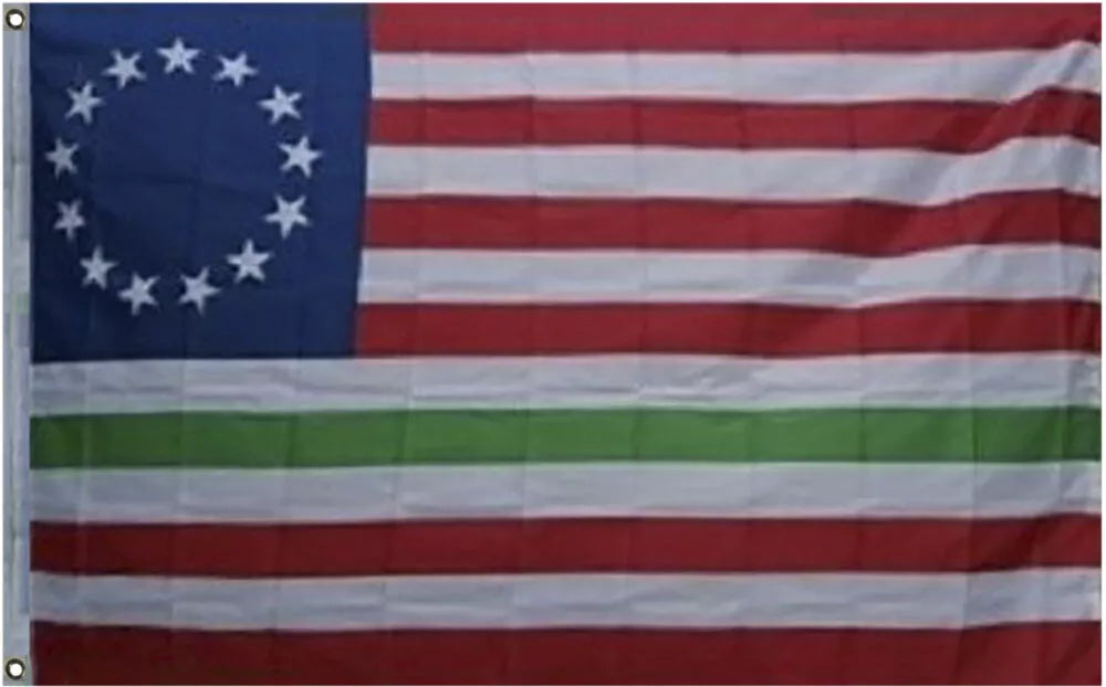 George Washington Irish Green Stripe Betsy Ross 3x5 Flags