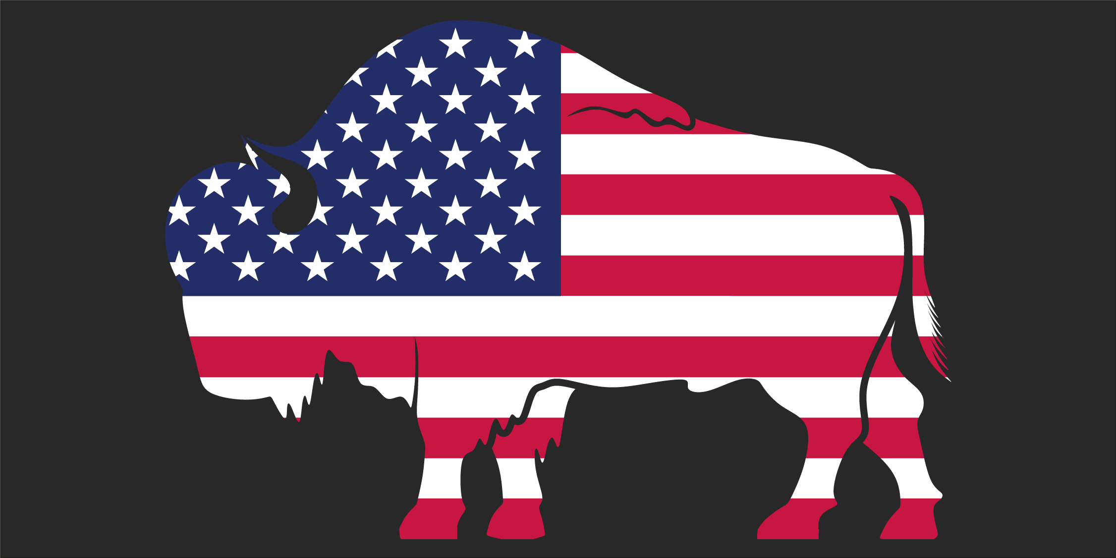 USA Bison Bumper Sticker American Libertarian Republican Made in U.S.A