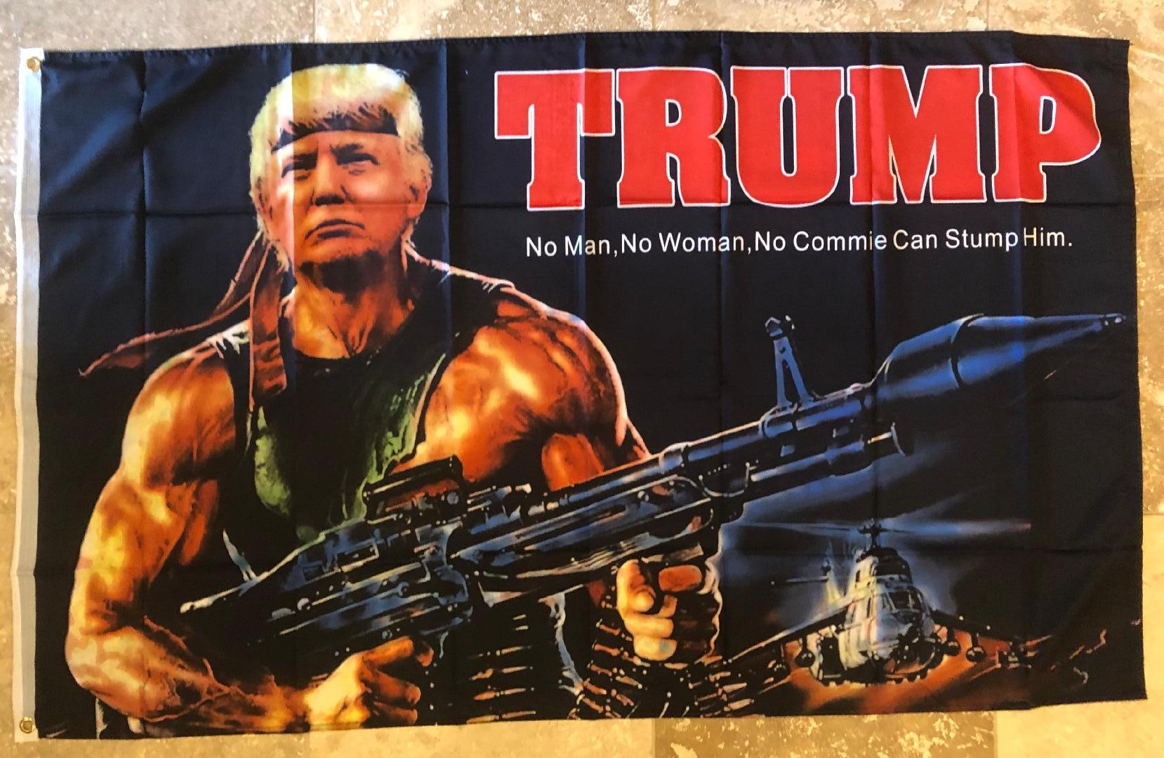 TRUMP BAZOOKA FLAG- ROUGH TEX® 2’X3’ 68D NYLON
