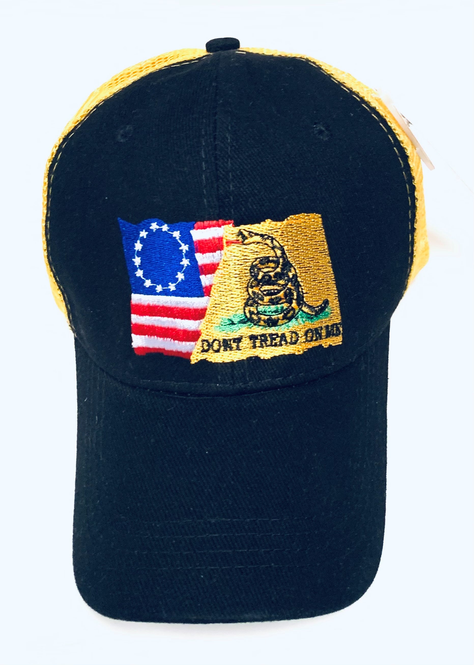 Betsy Ross Gadsden Black Mesh Back Cap