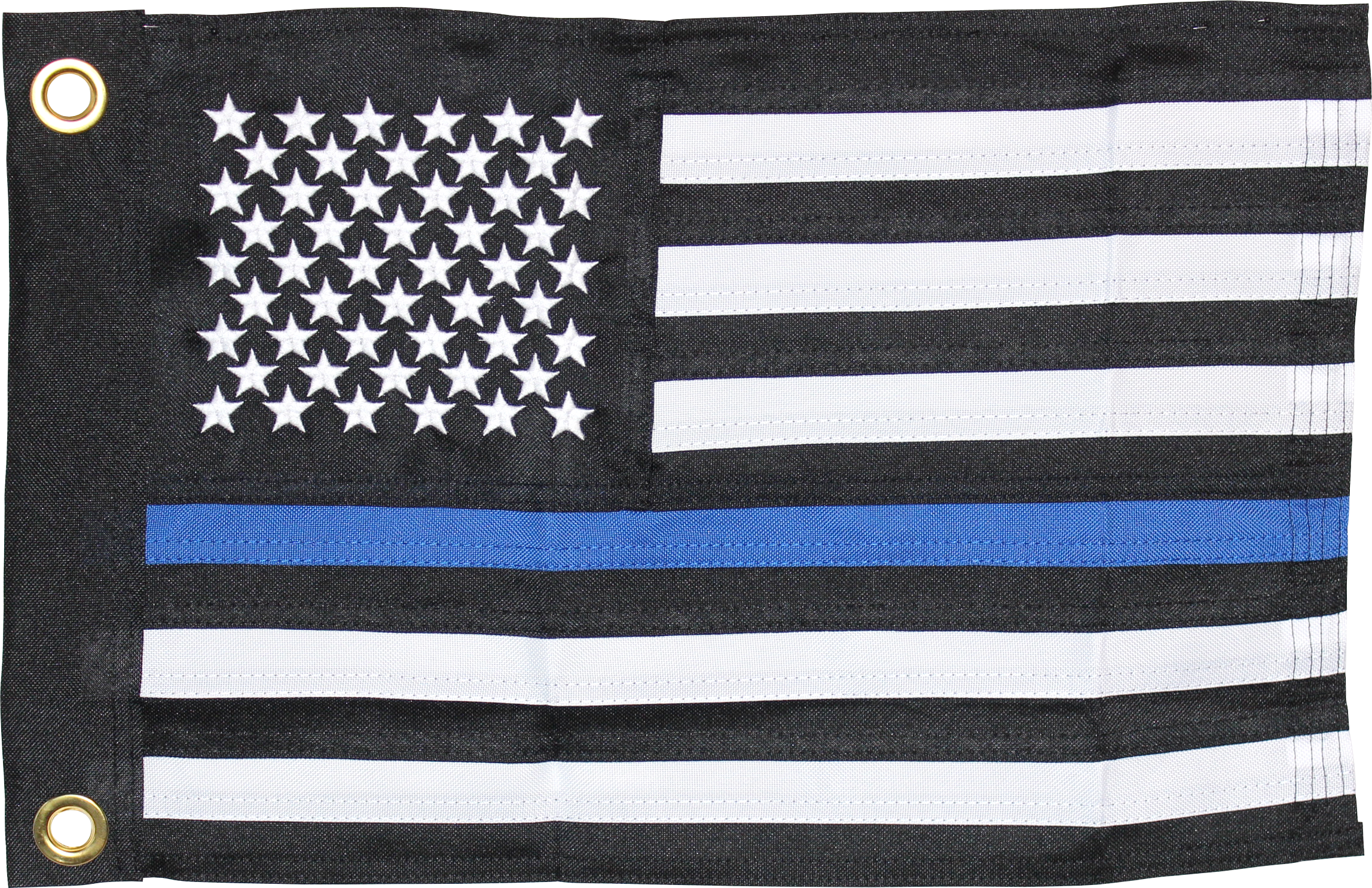 3'x5' US Police Thin Blue Line USA Memorial Blue Line 600D Embroidered