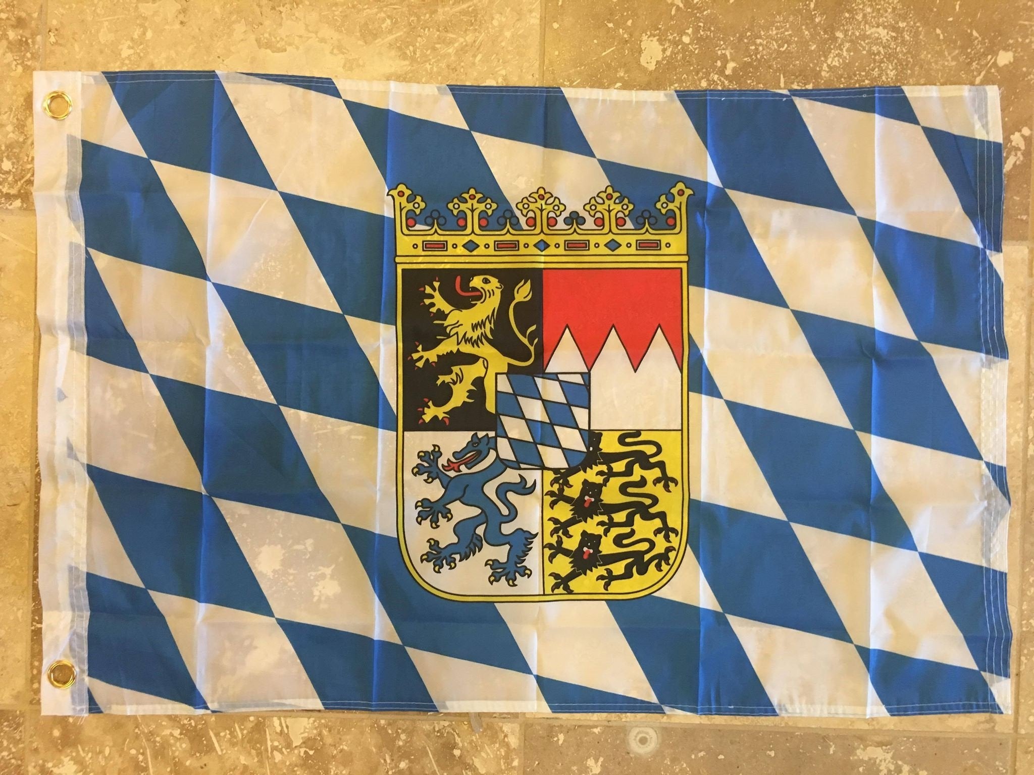 BAVARIA ROYAL CREST 68D NYLON FLAG 3'X5'