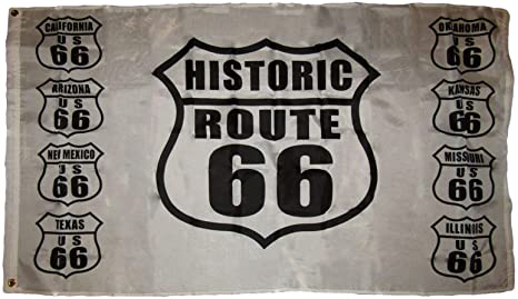 Route 66 HighWay Signs 3'X5' Flag Rt 66