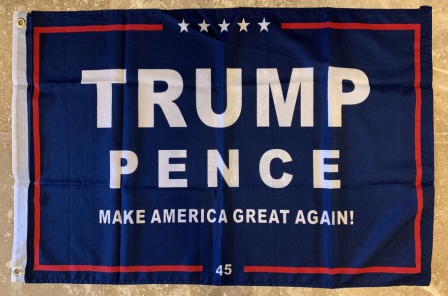 Trump Pence Official Presidential Flag 1440 PCS 2'X3' Rough Tex® 100D