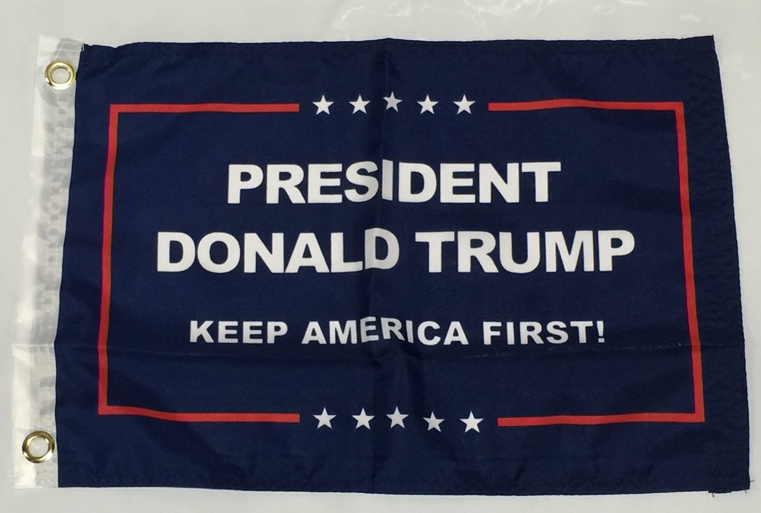 President Donald Trump Keep America First KAF - 12''X18'' Single Sided