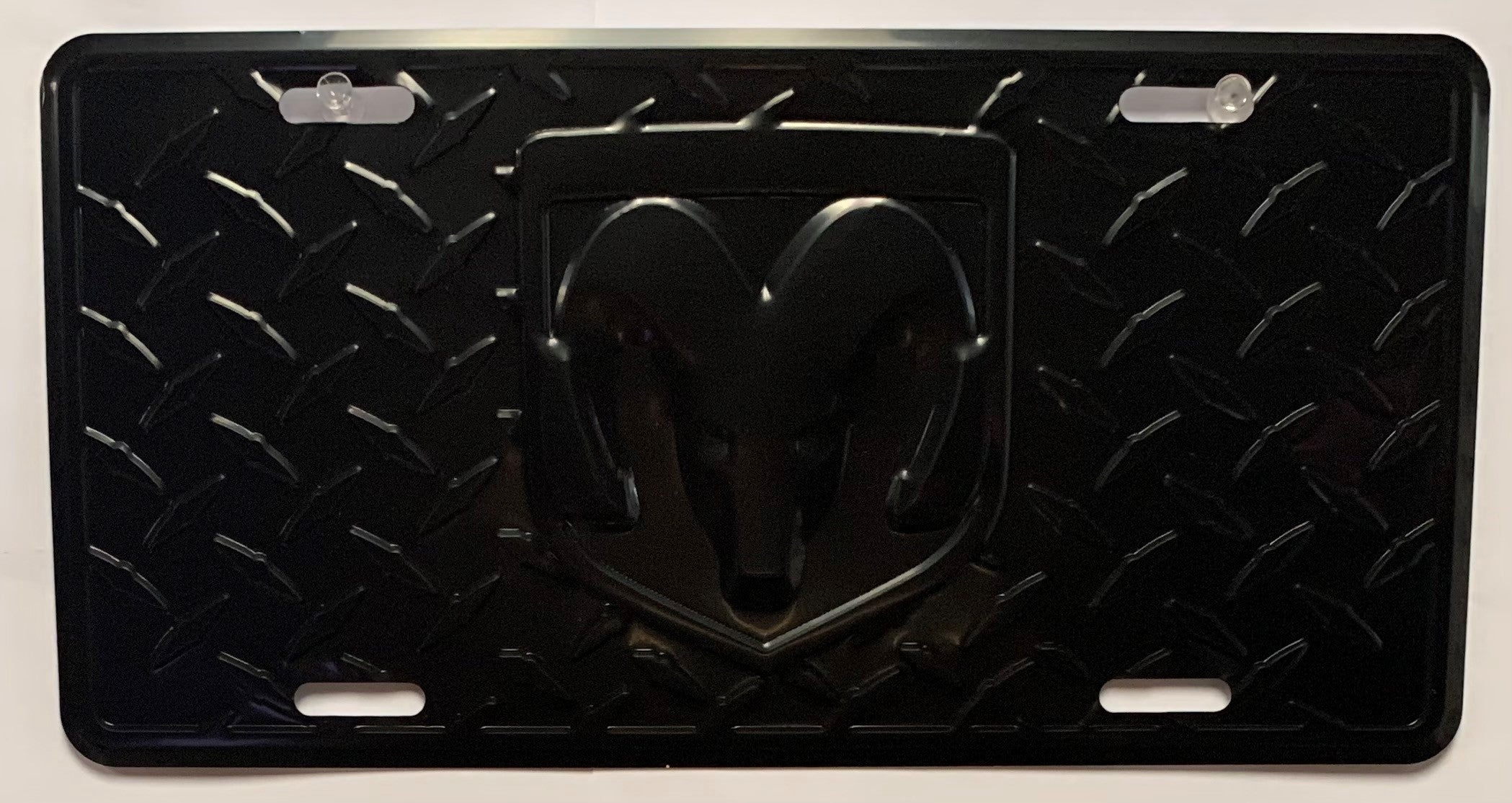 Ram Diamond Embossed License Plate