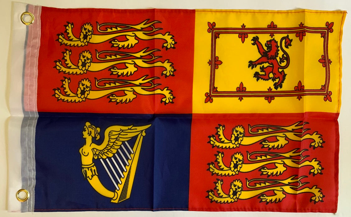 United Kingdom Royal Flag - 12"X18" Rough Tex ® 68D Nylon Flag With Gr