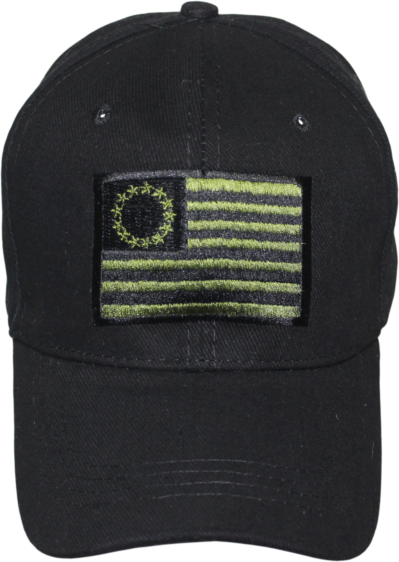 Betsy Ross Patch Black Embroidered Cap