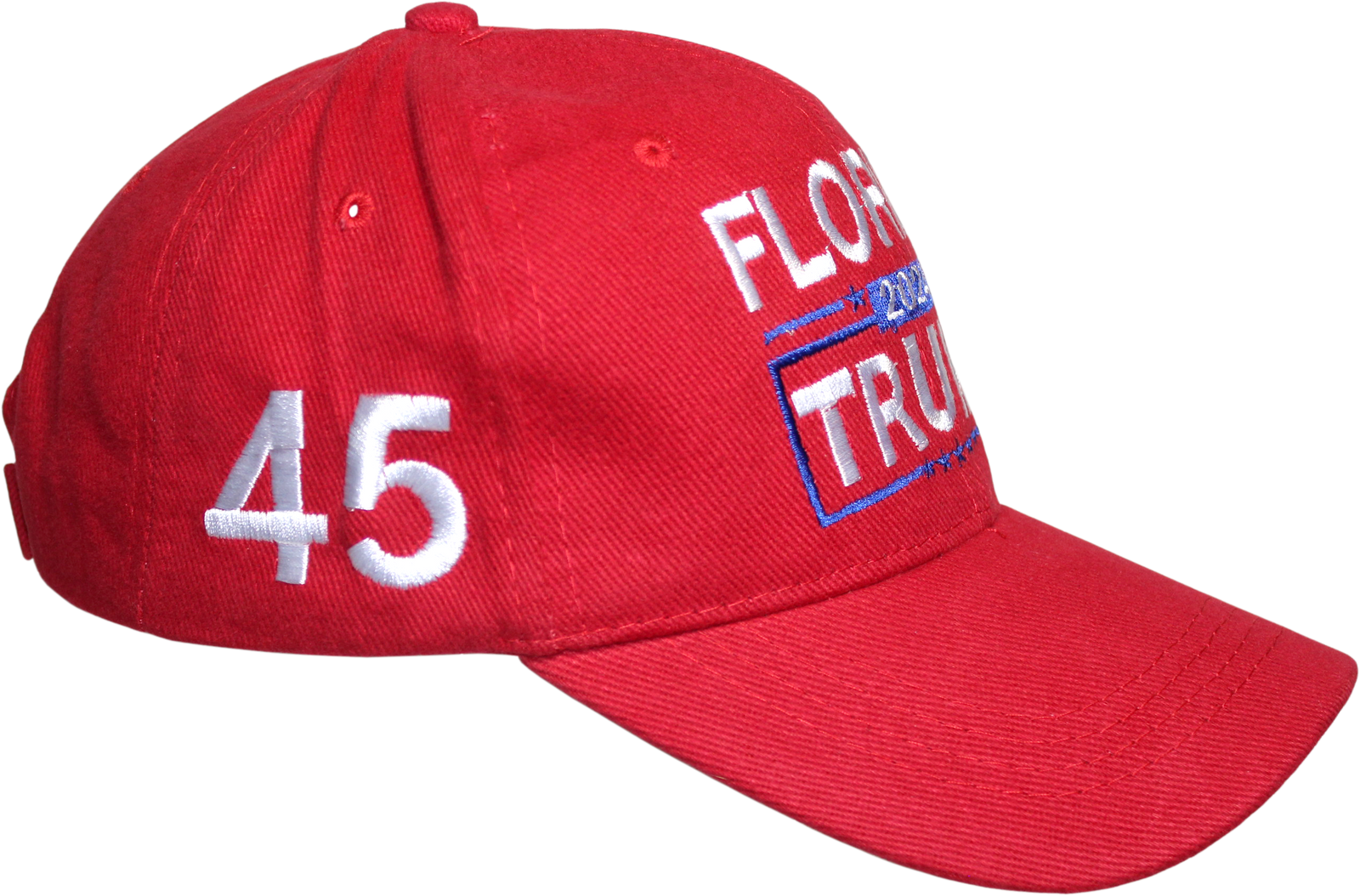 Florida Trump 2024 USA 45 Red Embroidered Cap