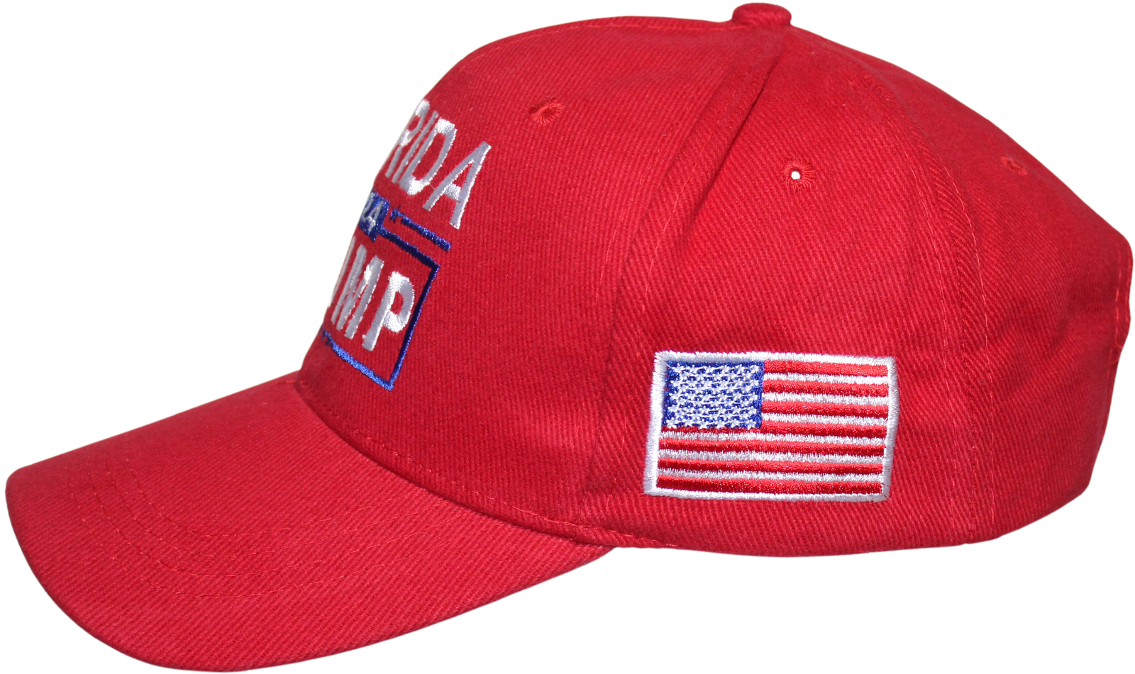 Florida Trump 2024 USA 45 Red Embroidered Cap